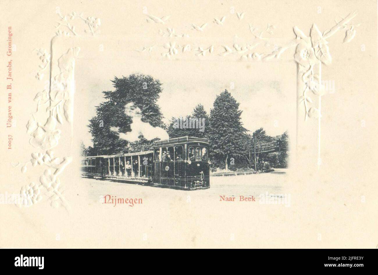 A steam tram to Beek Stock Photo - Alamy