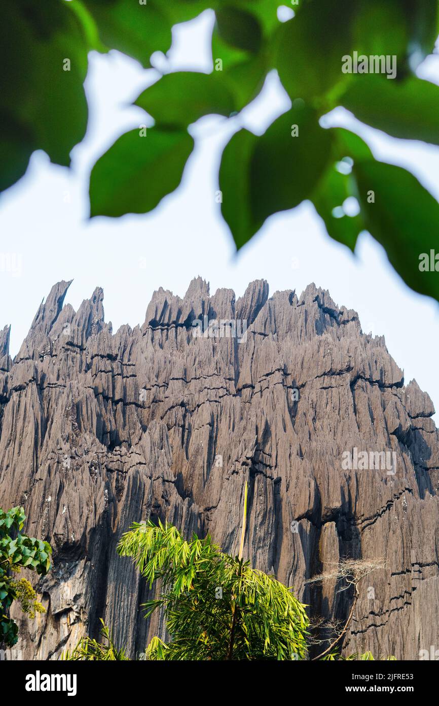 The huge rock in a tourist place ''Yana Rocks'' this is an old stone ...