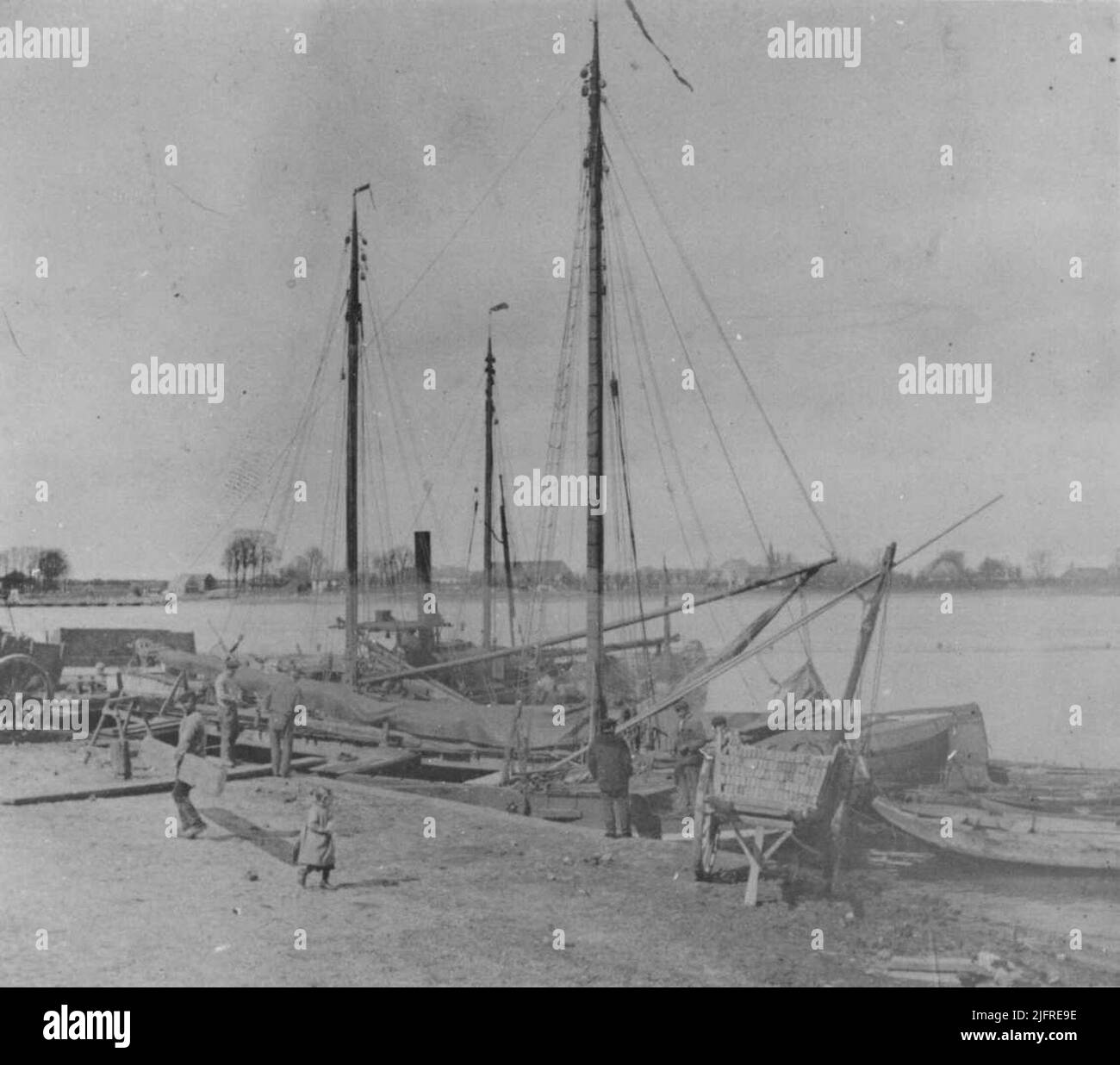 Sailing ship boat dutch Black and White Stock Photos & Images - Alamy