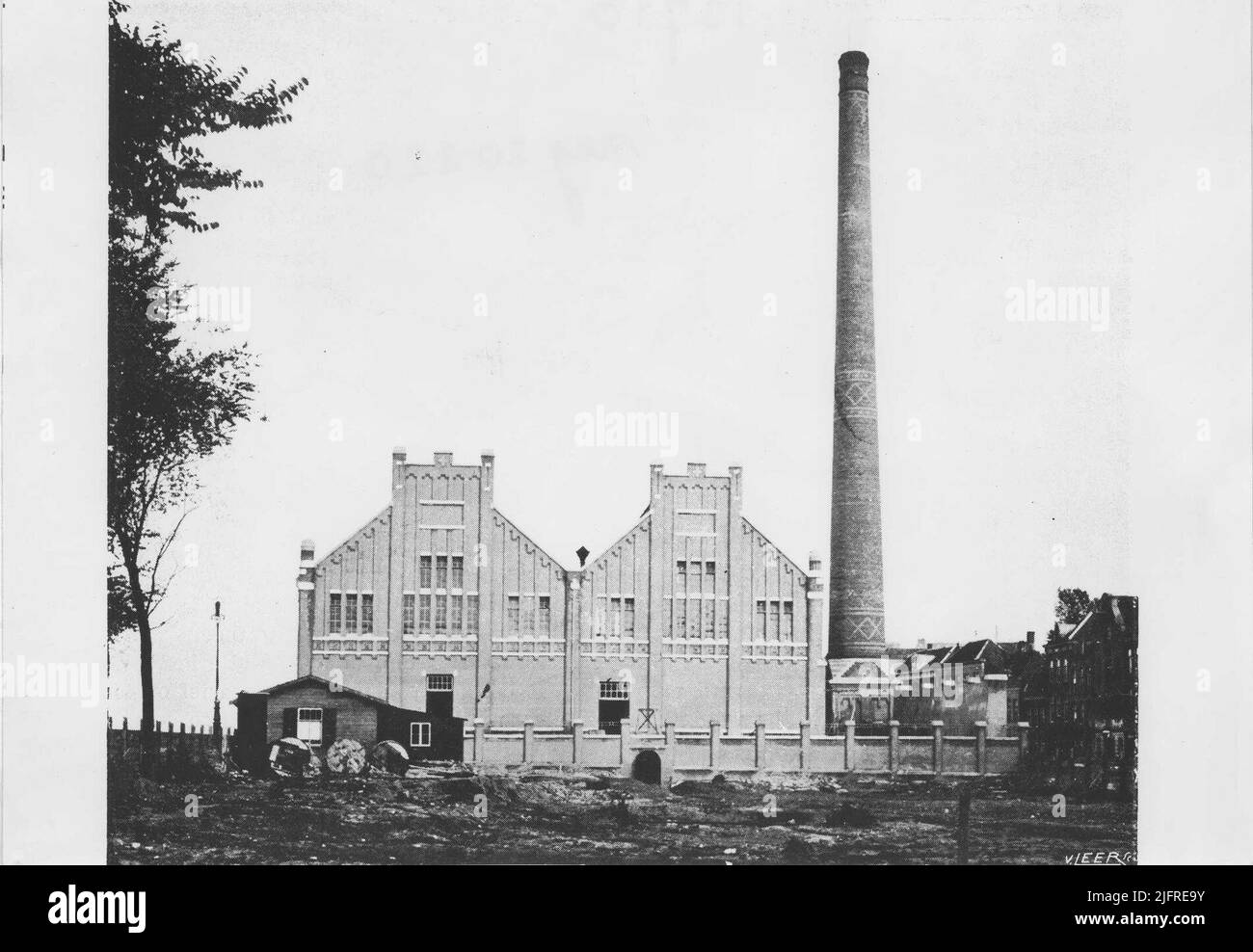 The west facade of the power plant Stock Photo - Alamy
