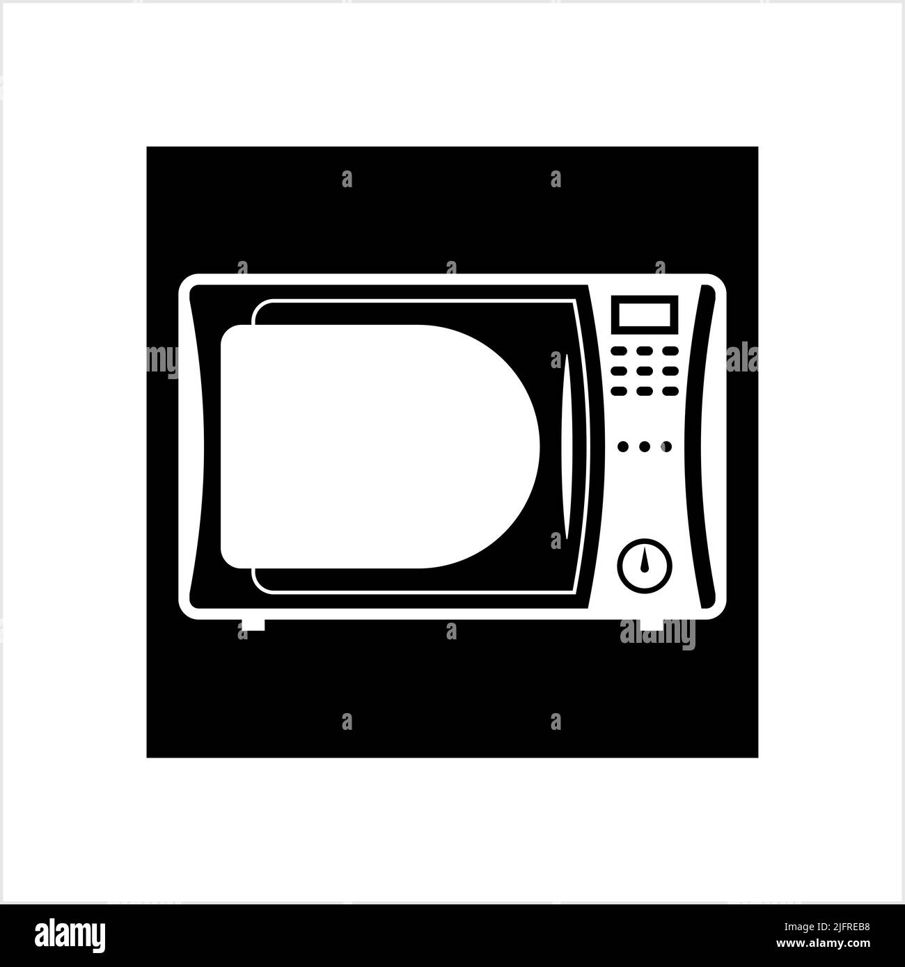 Microwave Icon, Microwave Vector Art Illustration Stock Vector Image ...