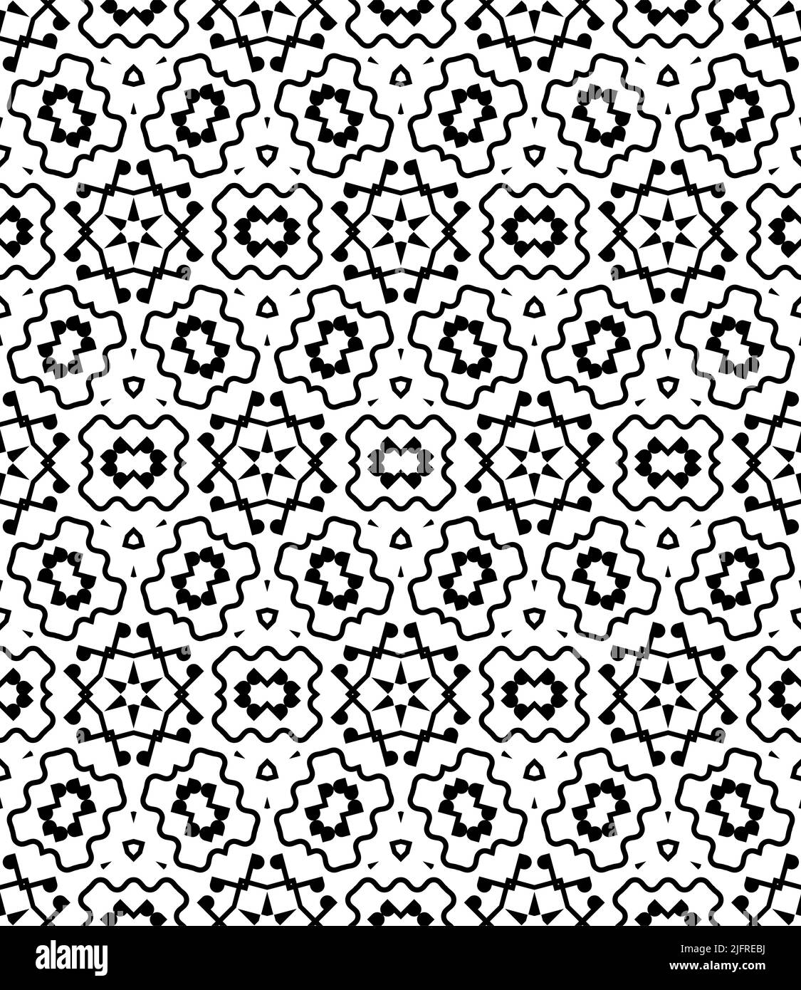Geometric Seamless Pattern Vector Art Illustration Stock Vector Image ...