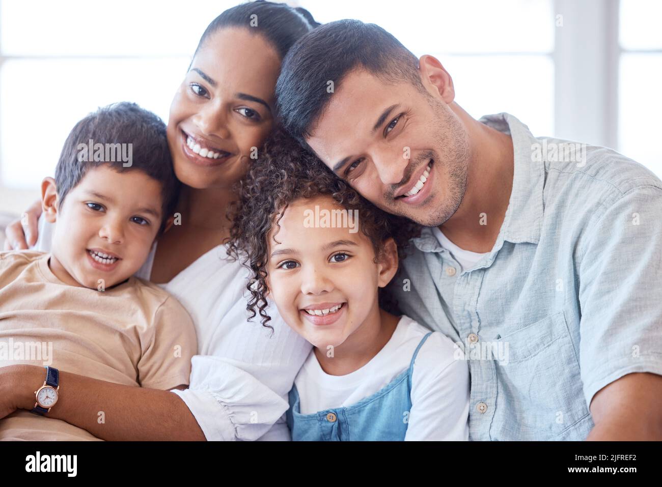 A family doesnt have to be perfect, just united in love. Portrait of a ...