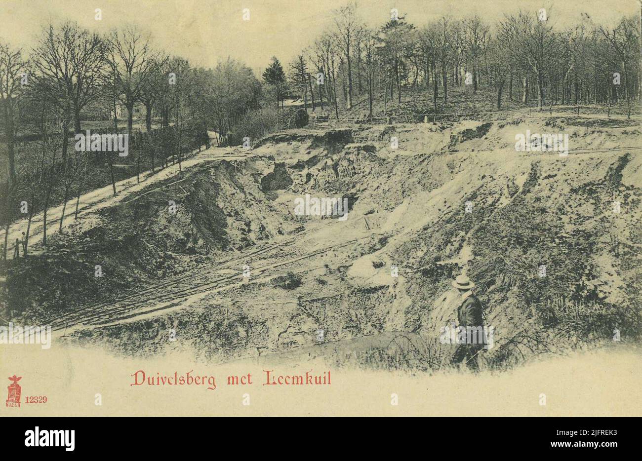 The clay pit at the Duivelsberg Stock Photo - Alamy