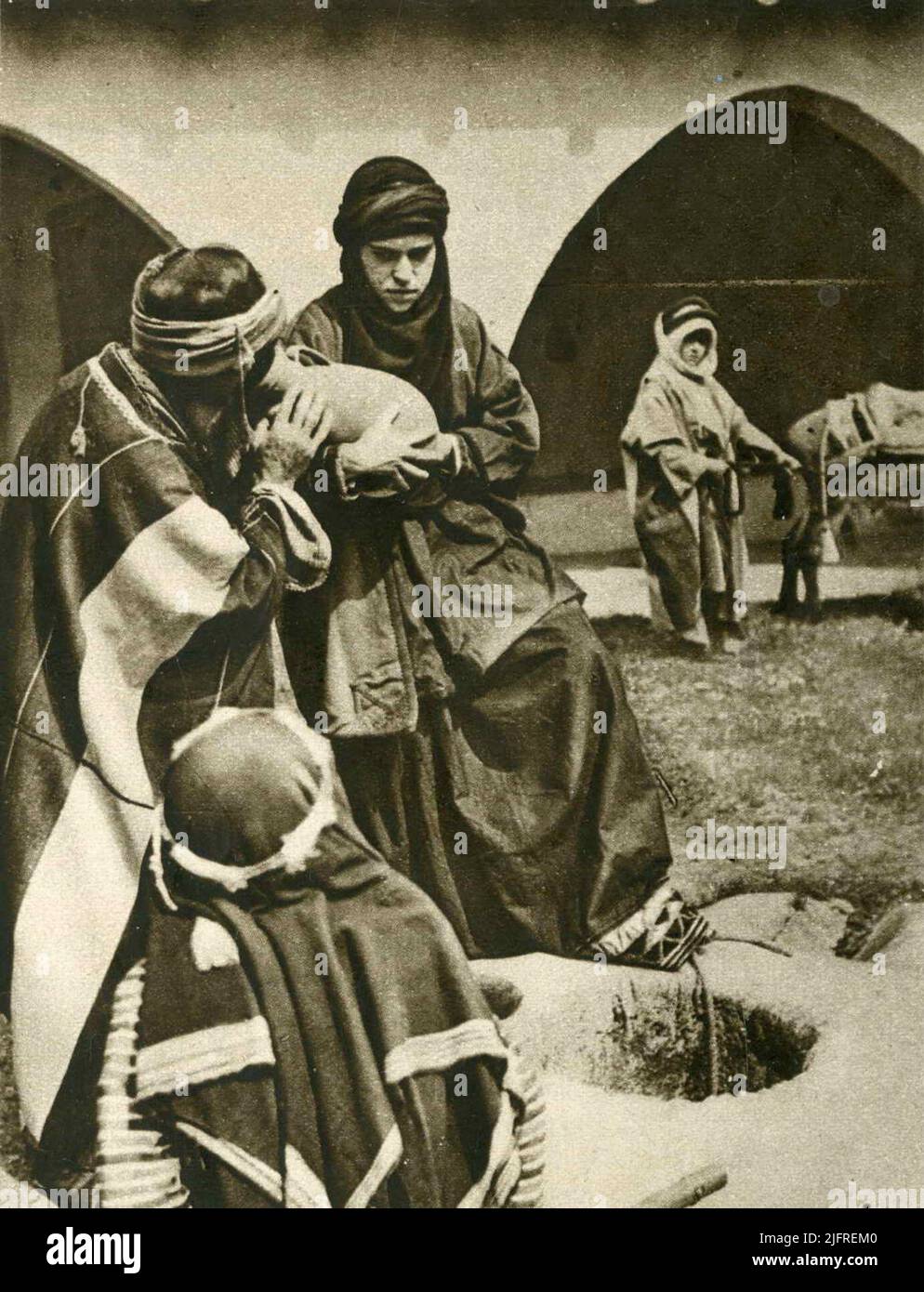 The well in the courtyard of the Karavanserai, after a design by Piet Gerrits, in the then ...