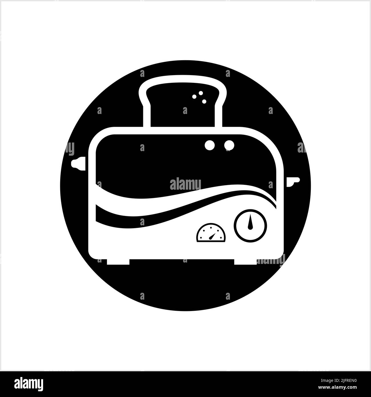 Toaster Icon, Toaster Vector Art Illustration Stock Vector Image & Art ...