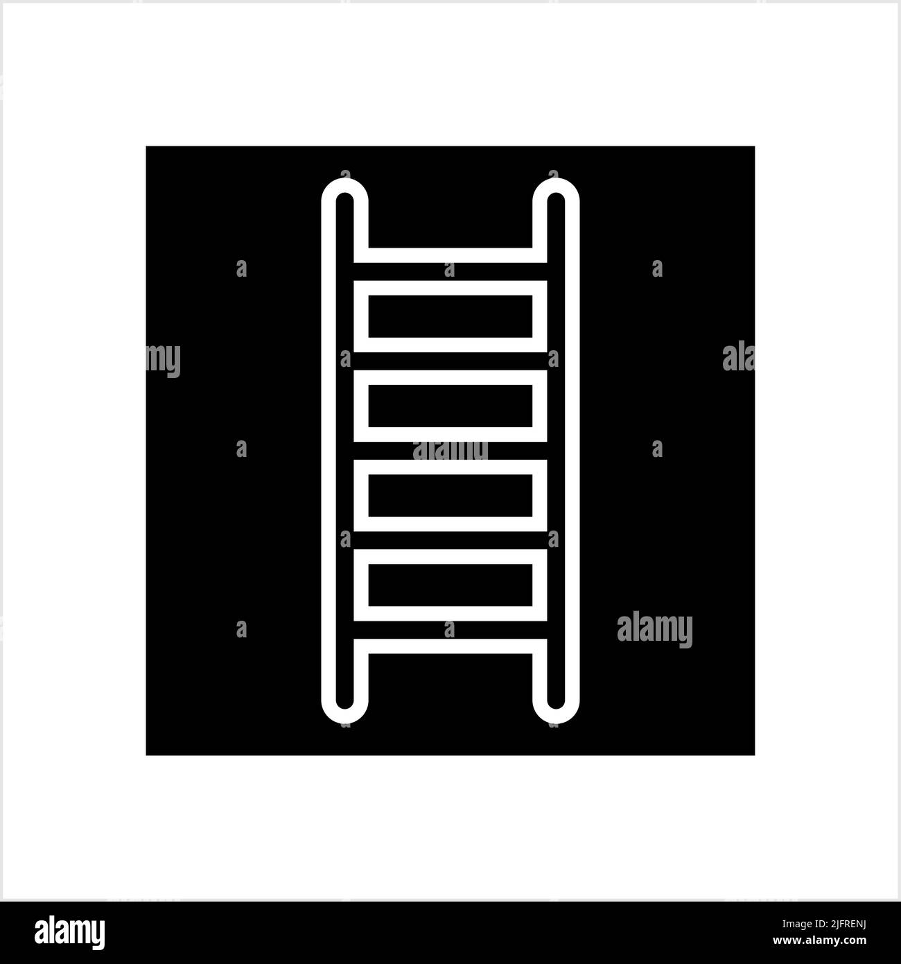 Ladder Icon, Ladder Equipment Vector Art Illustration Stock Vector ...