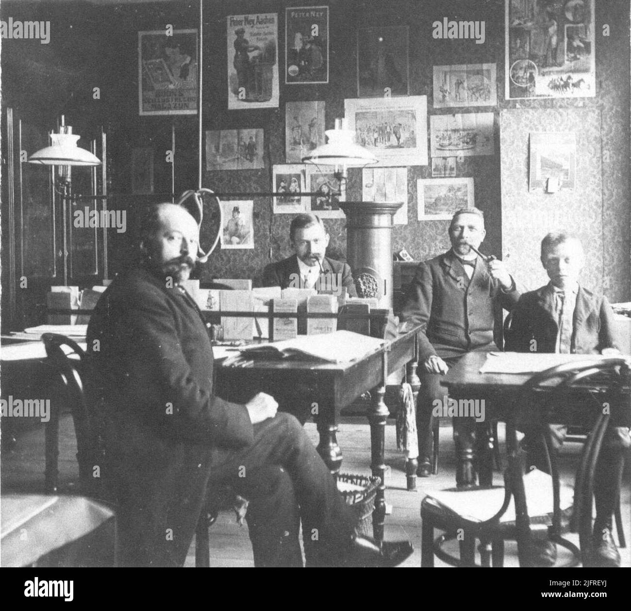 Workplace employees Black and White Stock Photos & Images - Alamy