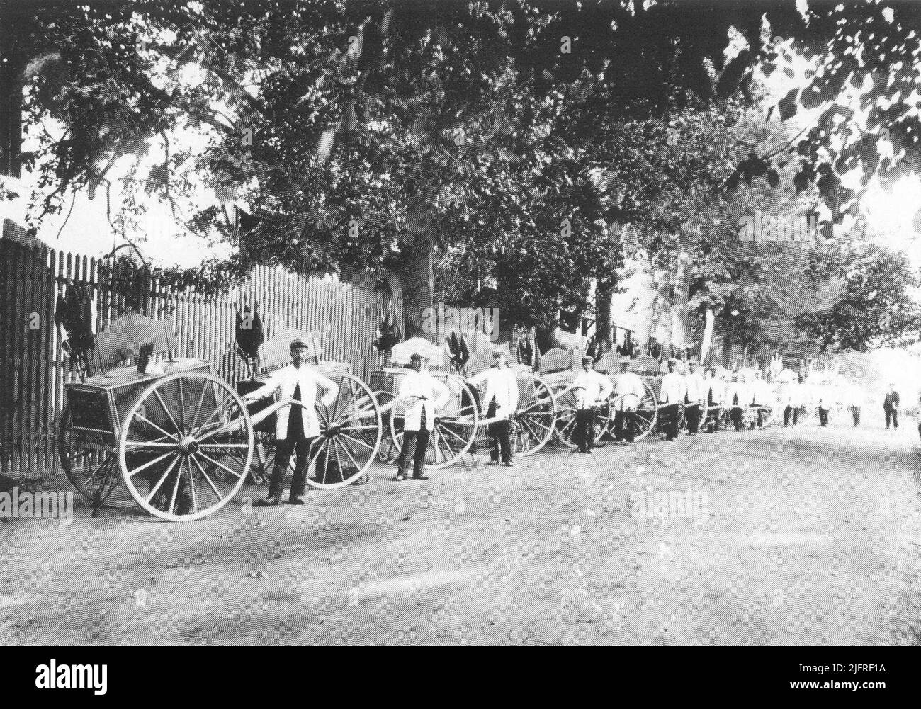 Milk vendors with their milk carts Stock Photo - Alamy