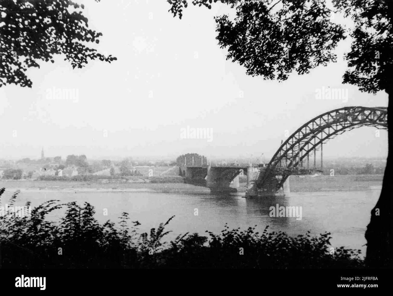Traffic bridge over the Waal Stock Photo - Alamy