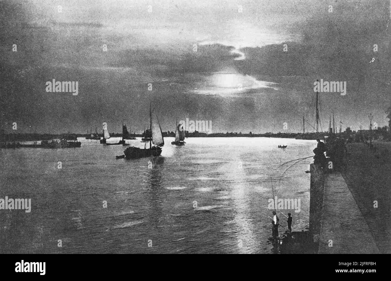 Quay and street view Black and White Stock Photos & Images - Alamy