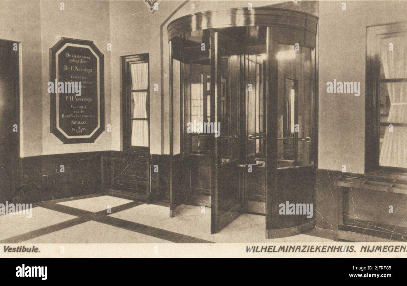 The Vestibule in the Wilhelmina Hospital Stock Photo - Alamy