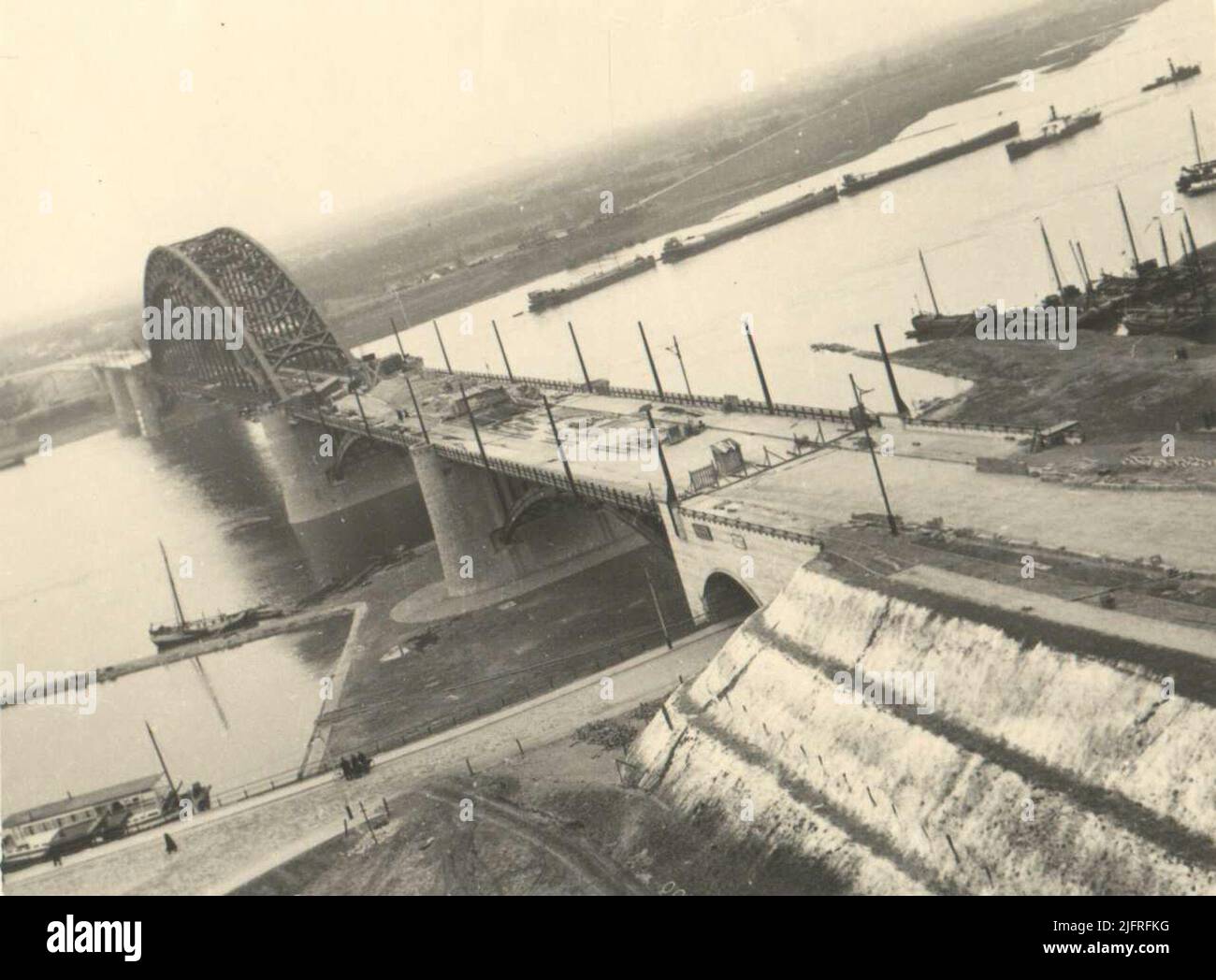 The bridge on the road surface finished after Stock Photo - Alamy