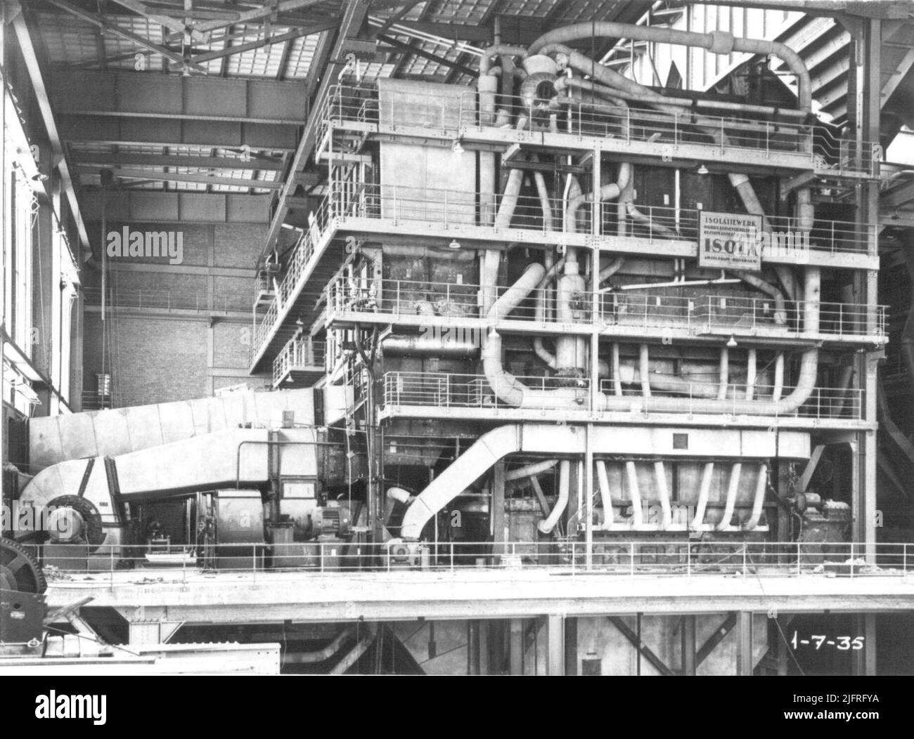 The construction of the P.G.E.M. Centrale Stock Photo - Alamy