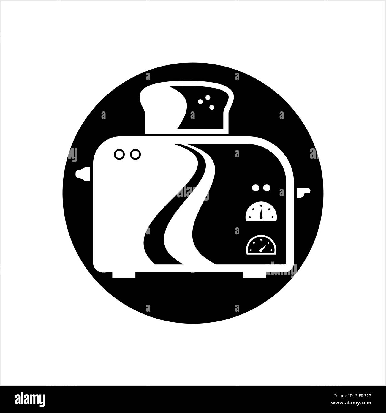 Toaster Icon, Toaster Vector Art Illustration Stock Vector Image & Art ...