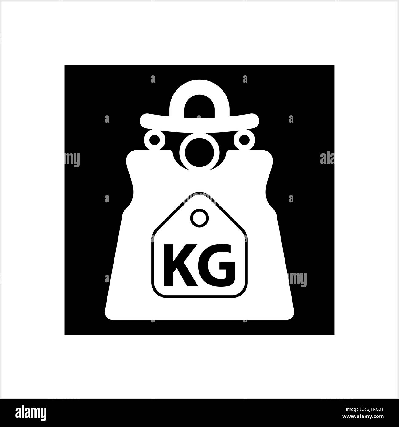 Weight Icon, Weight Kilogram Icon Vector Art Illustration Stock Vector ...