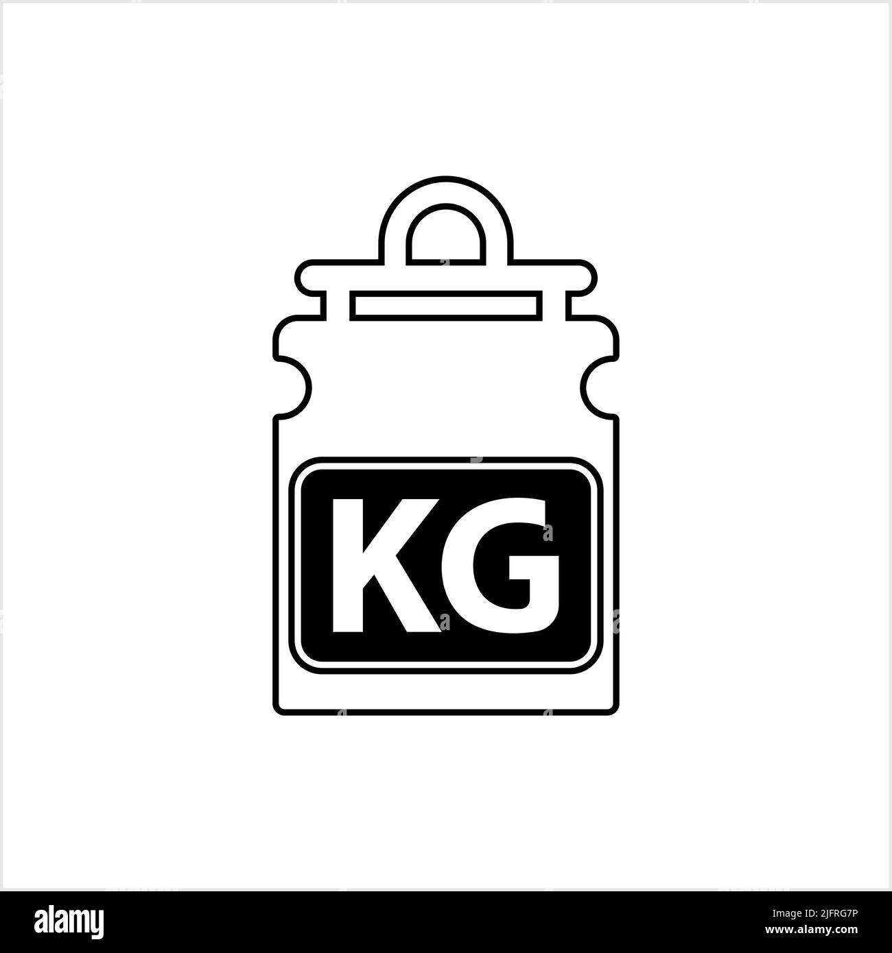 Weight Icon, Weight Kilogram Icon Vector Art Illustration Stock Vector ...