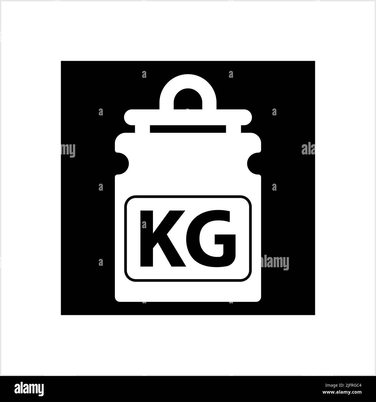 Weight Icon, Weight Kilogram Icon Vector Art Illustration Stock Vector ...