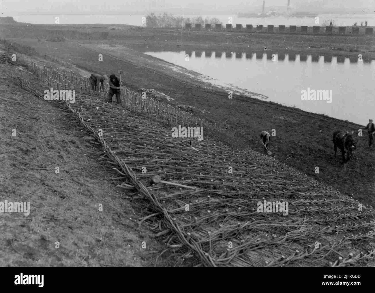 Construction of Maas-Waalkanaal Stock Photo - Alamy