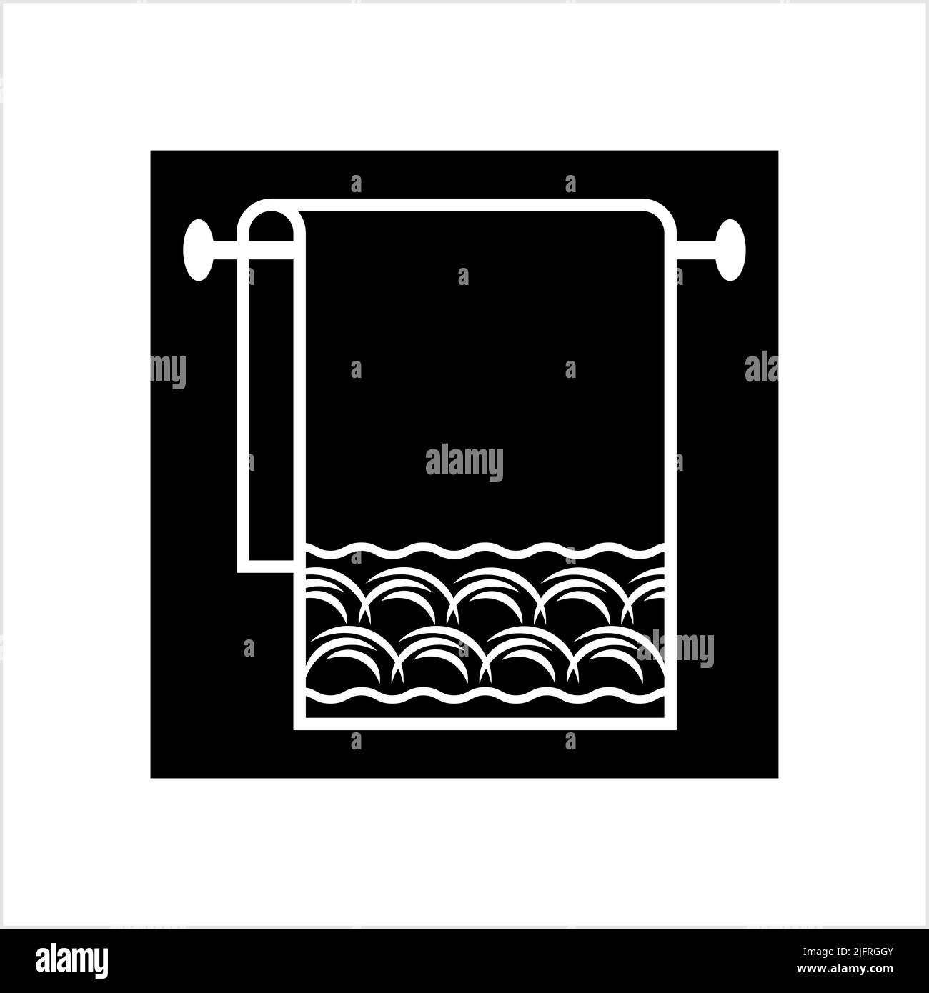 Towel Icon, Towel Vector Art Illustration Stock Vector Image & Art - Alamy