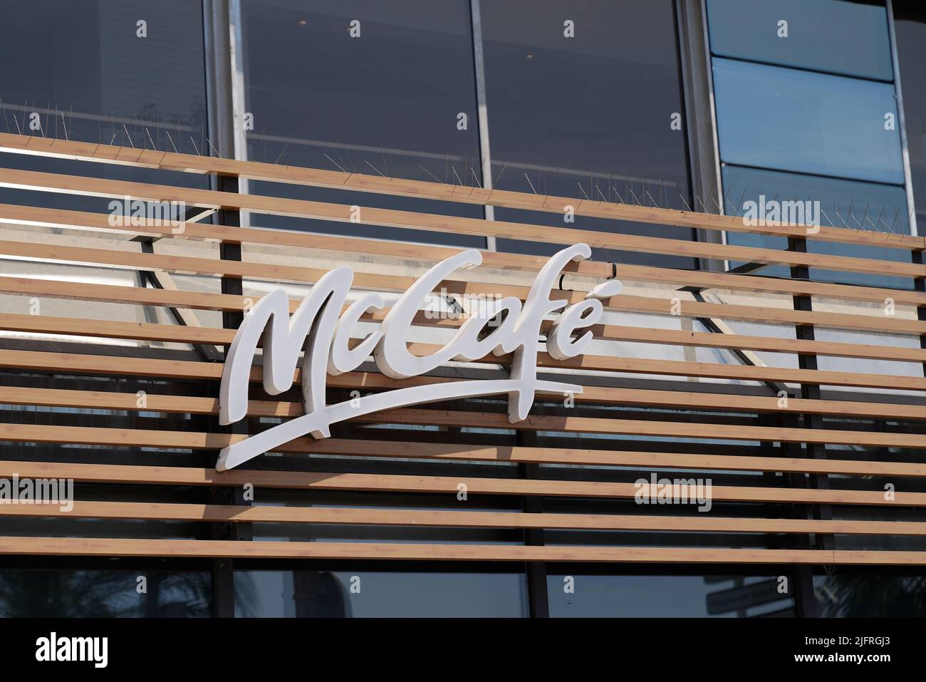 Bordeaux , Aquitaine France - 06 10 2022 : mccafe logo brand and text ...