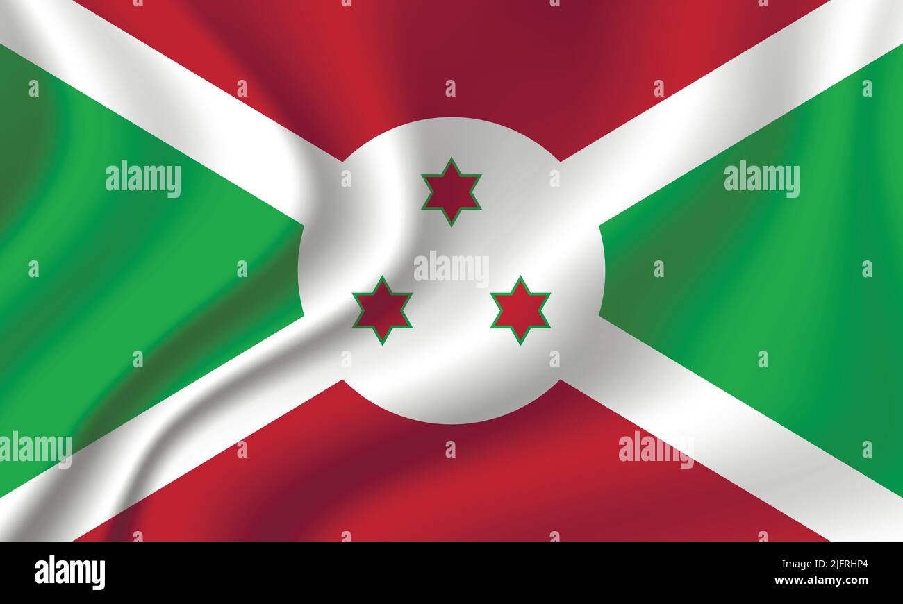 Flag of Burundi. National symbol in official colors. Template icon ...