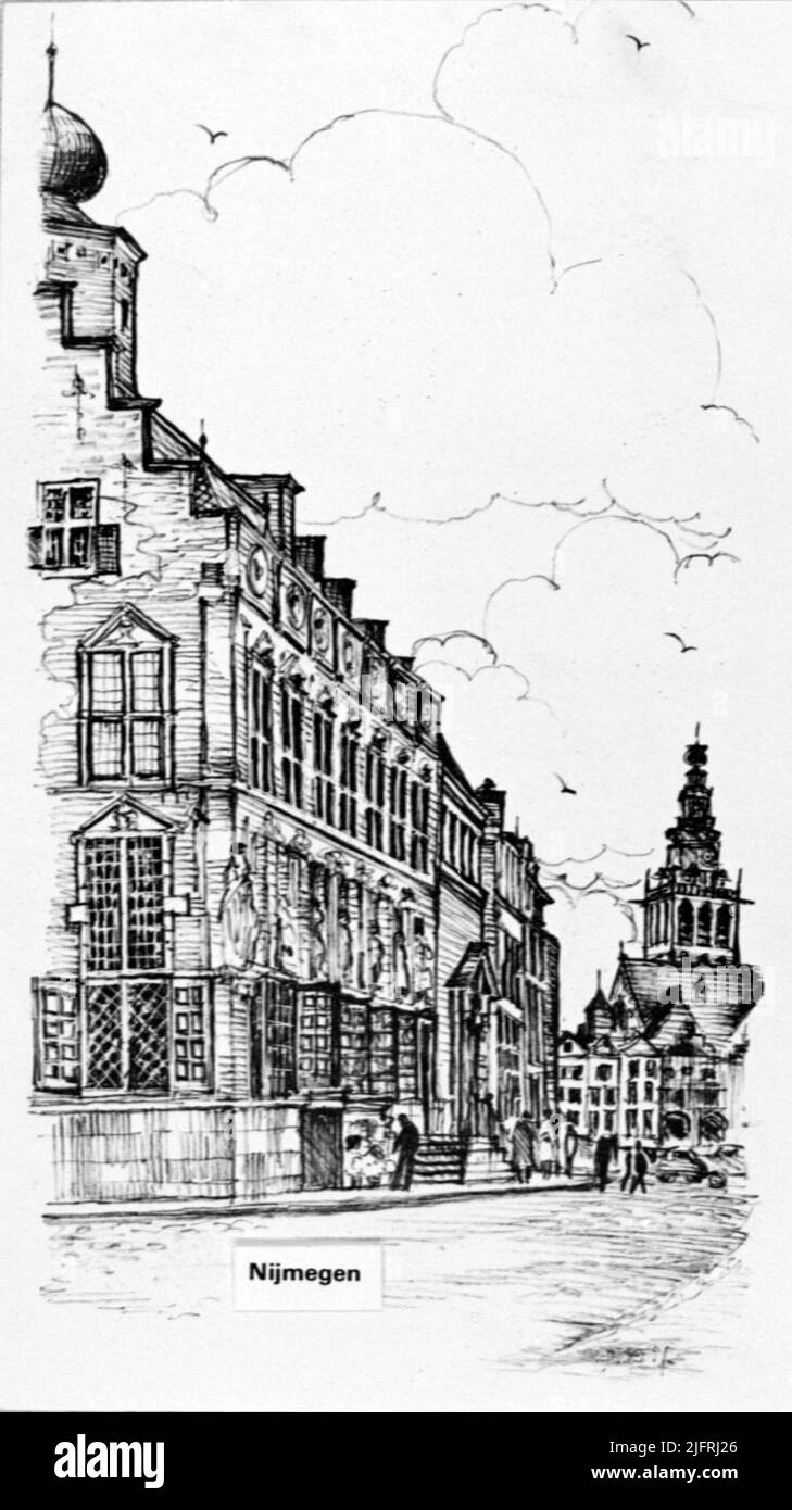 pen drawing ca.1960 Stock Photo - Alamy