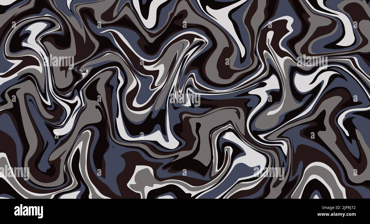 Abstract fluid acrylic painting. Modern art. Marbled abstract ...