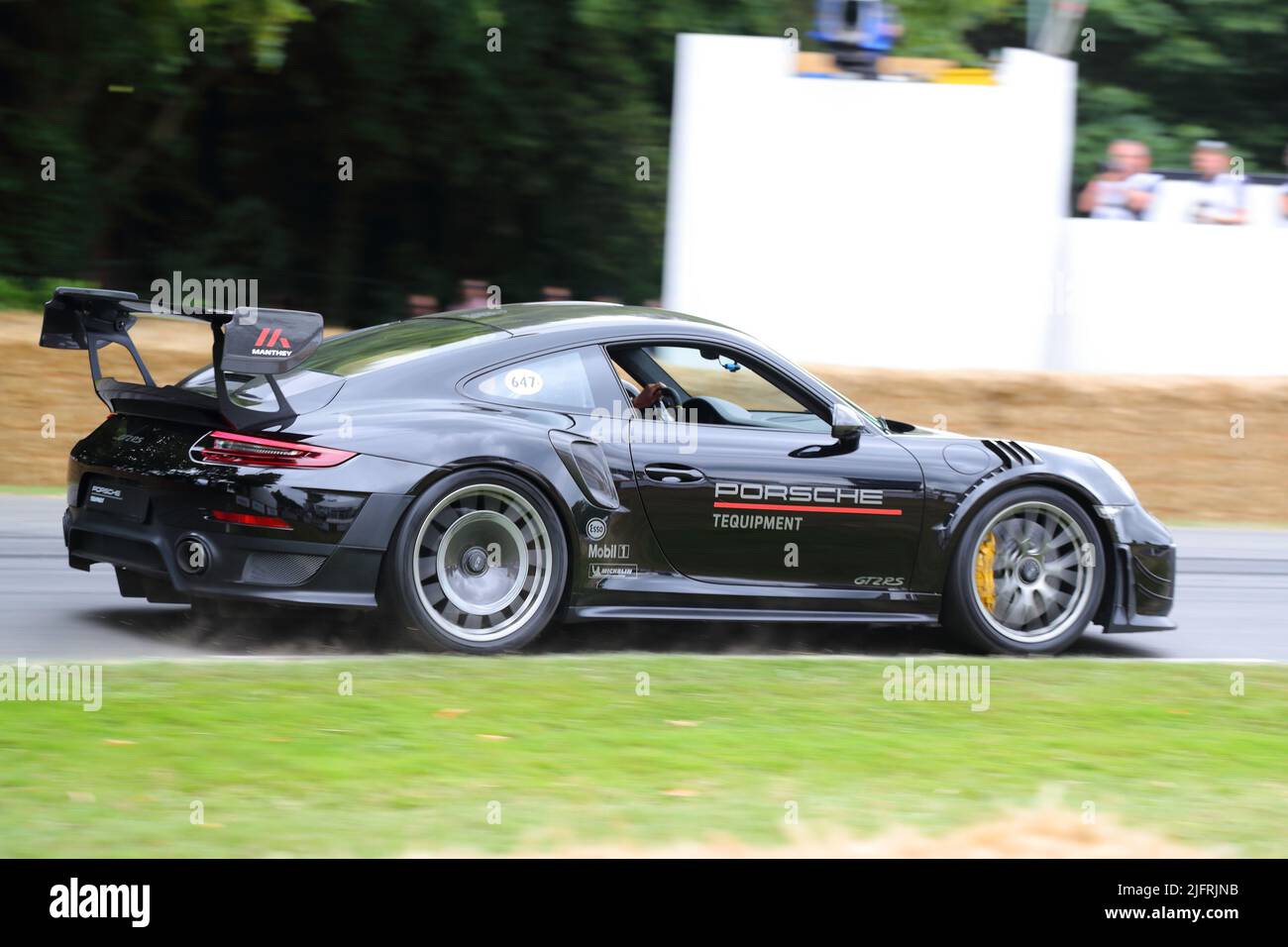 Porsche 911 GT2 RS racing car at the Festival of Speed 2022 at Goodwood ...