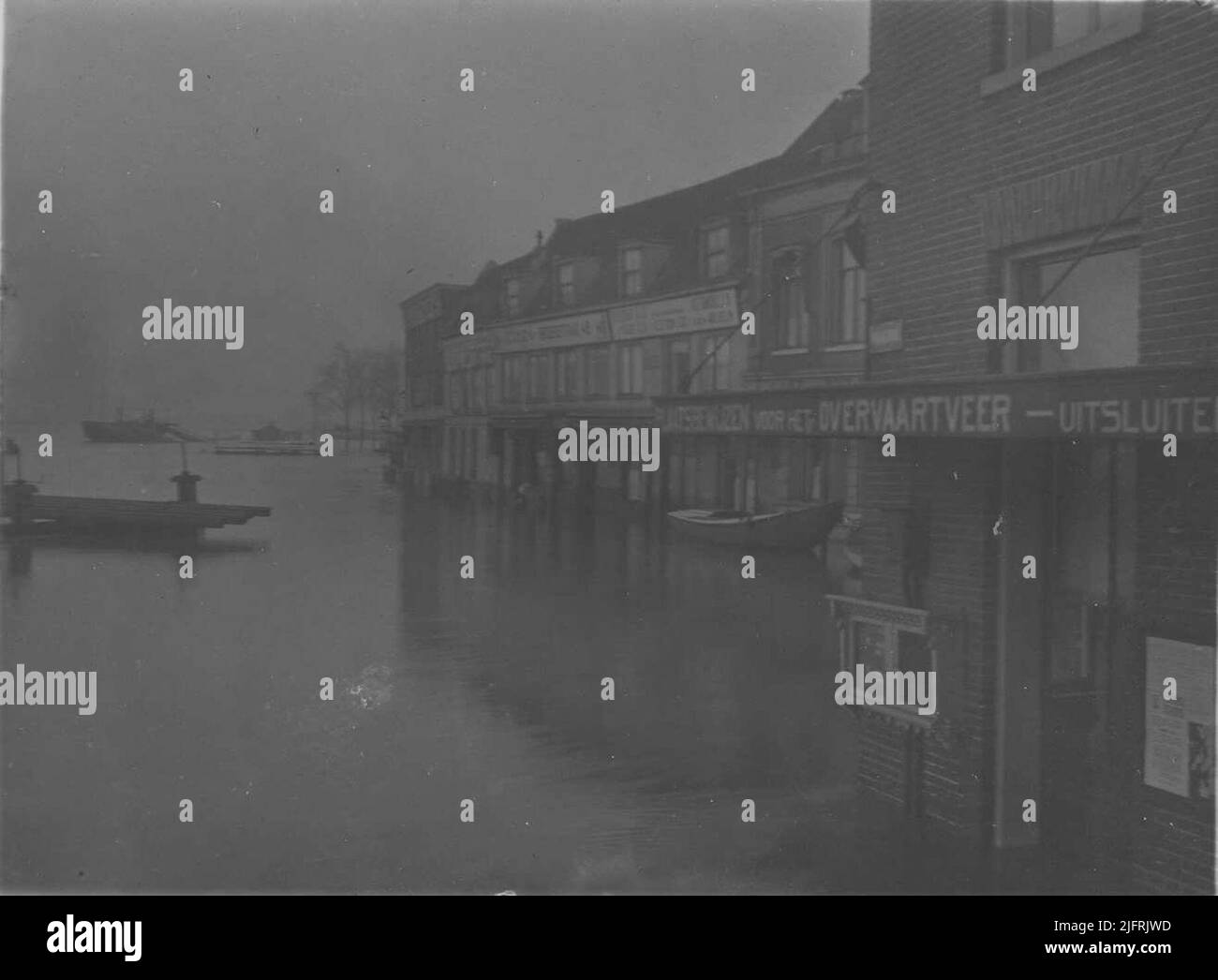 Flooded area view Black and White Stock Photos & Images - Alamy