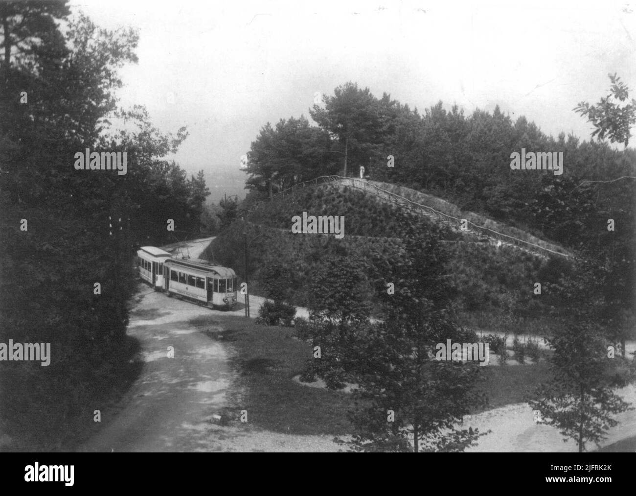 A tram set Stock Photo - Alamy