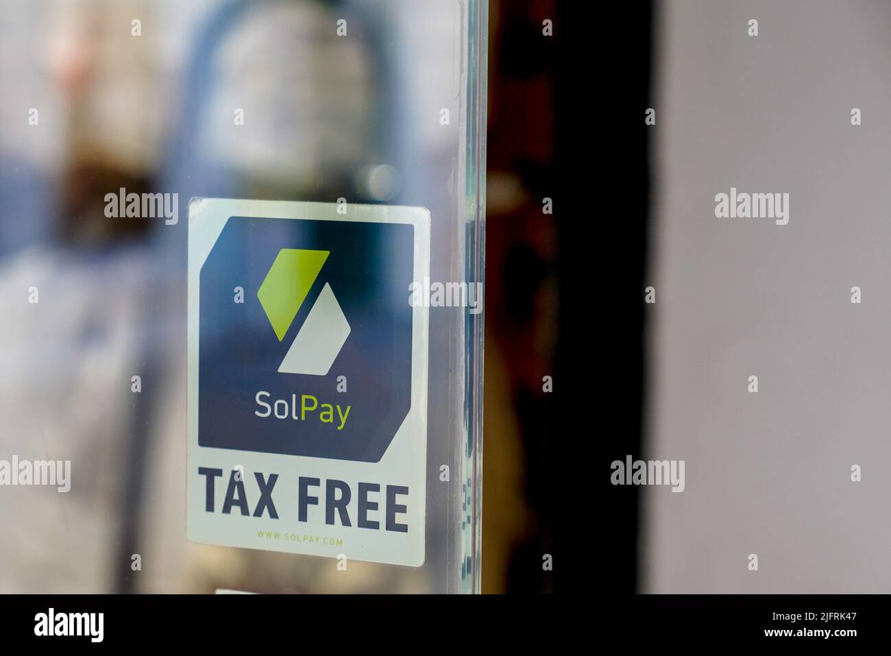 Bordeaux , Aquitaine France - 06 15 2022 : solpay tax free logo brand ...