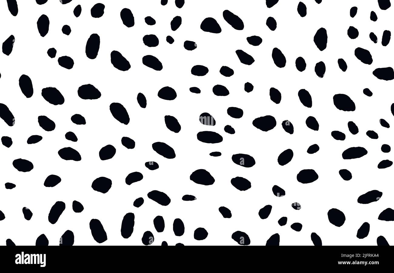 Abstract modern dalmatian fur seamless pattern. Animals trendy ...