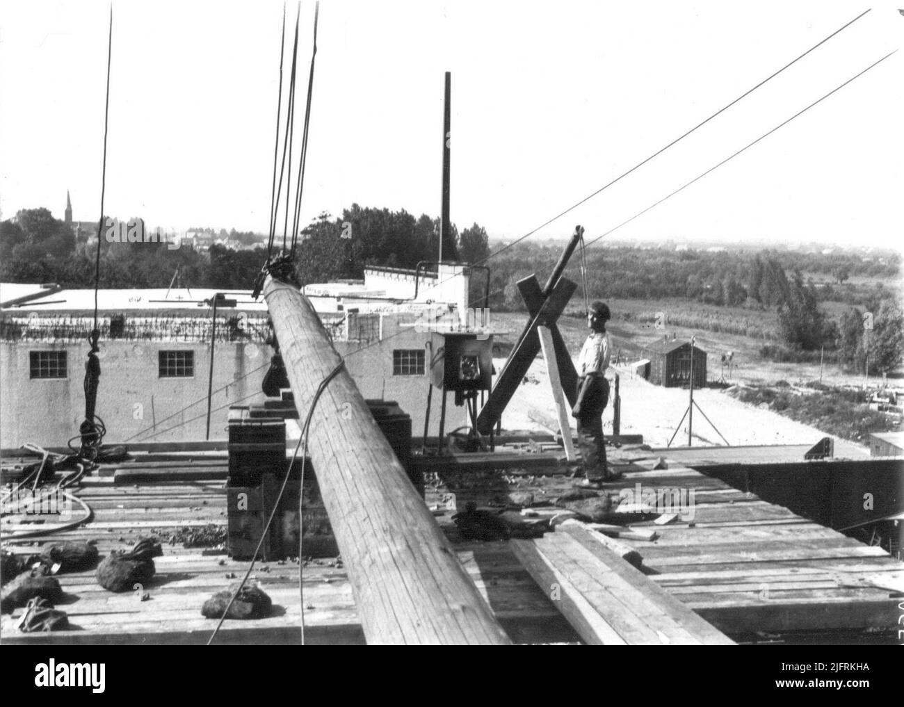 View of the first bridgehead Stock Photo - Alamy