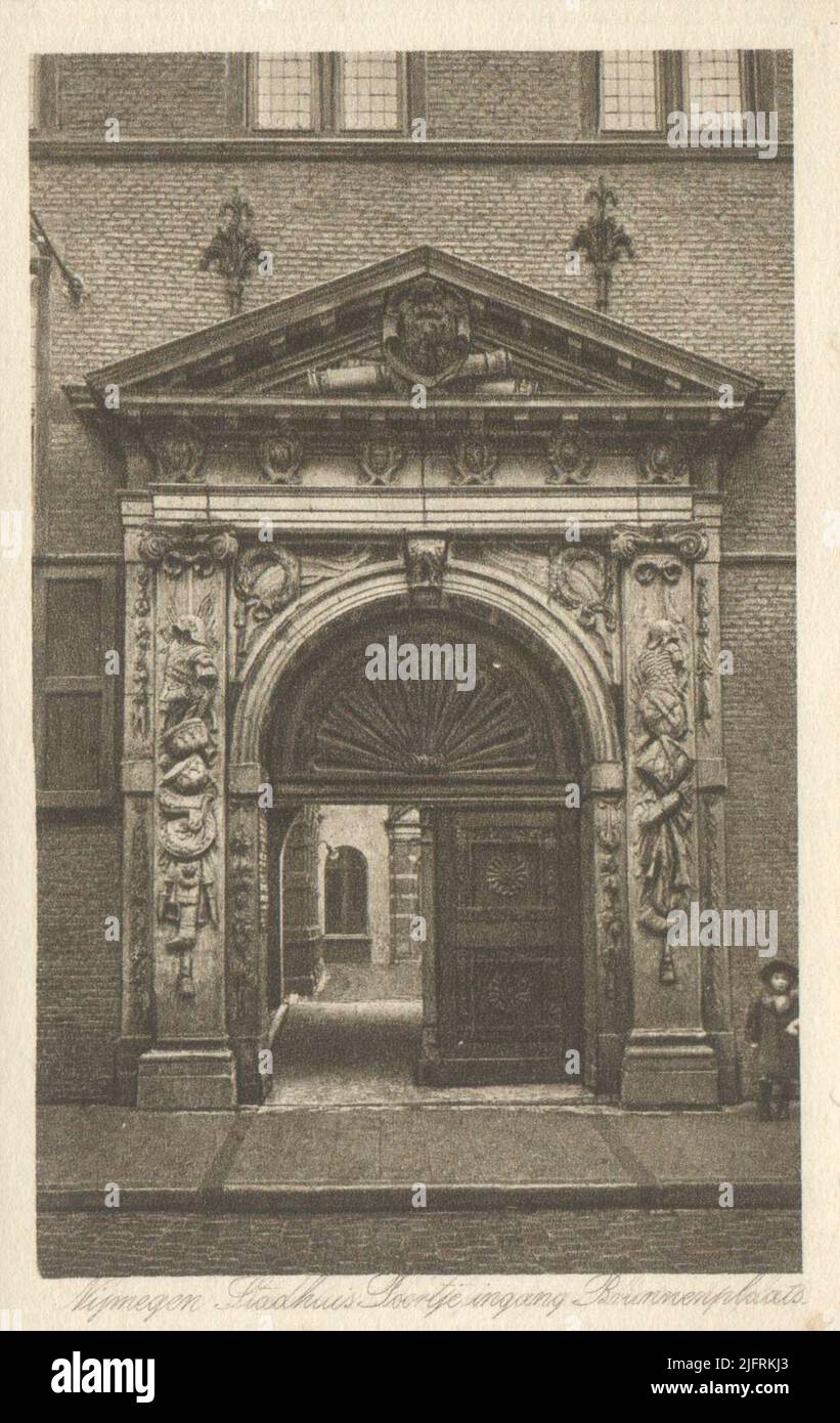 The gate of the town hall Stock Photo - Alamy