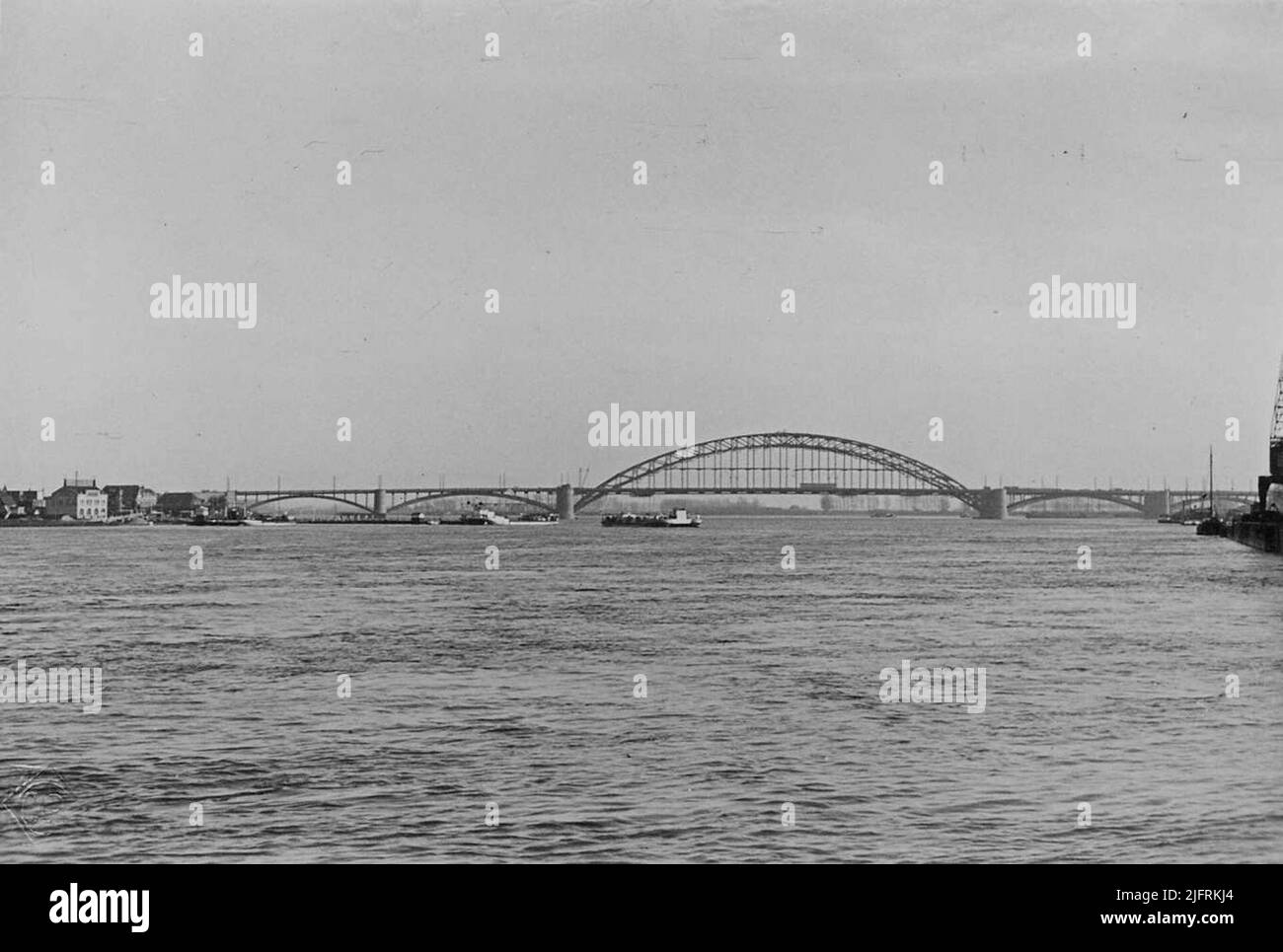 The Waal Bridge, seen from the Waal Stock Photo - Alamy
