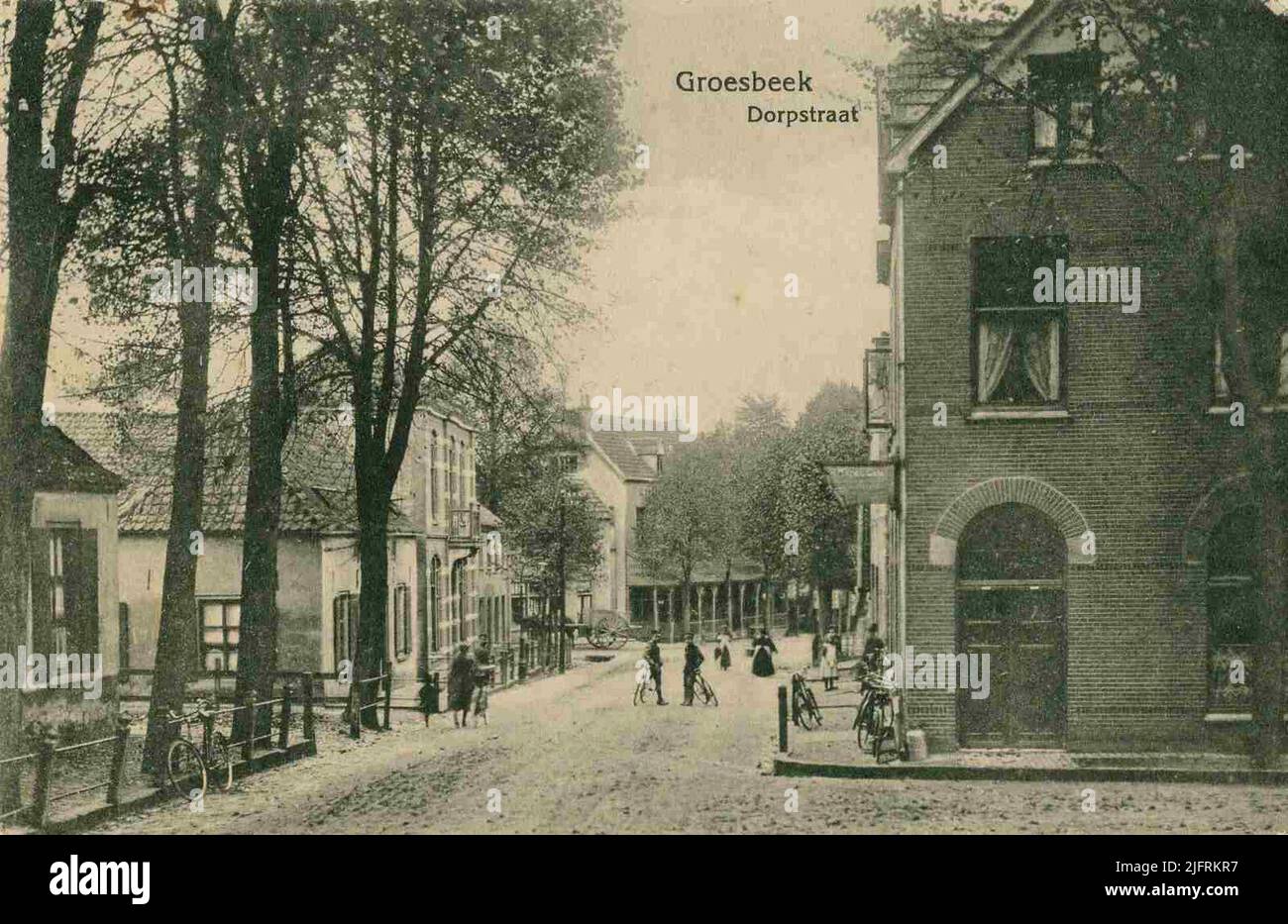 The Dorpstraat in Groesbeek Stock Photo - Alamy