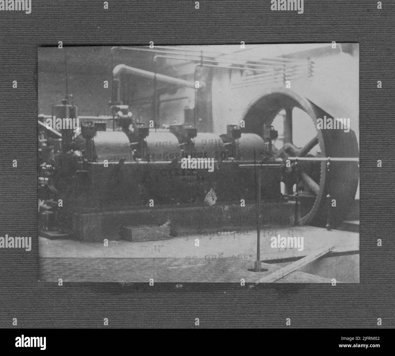 Machine room of the gas factory Stock Photo - Alamy
