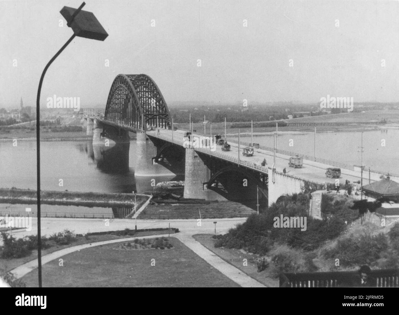 View of the Waal Bridge Stock Photo - Alamy