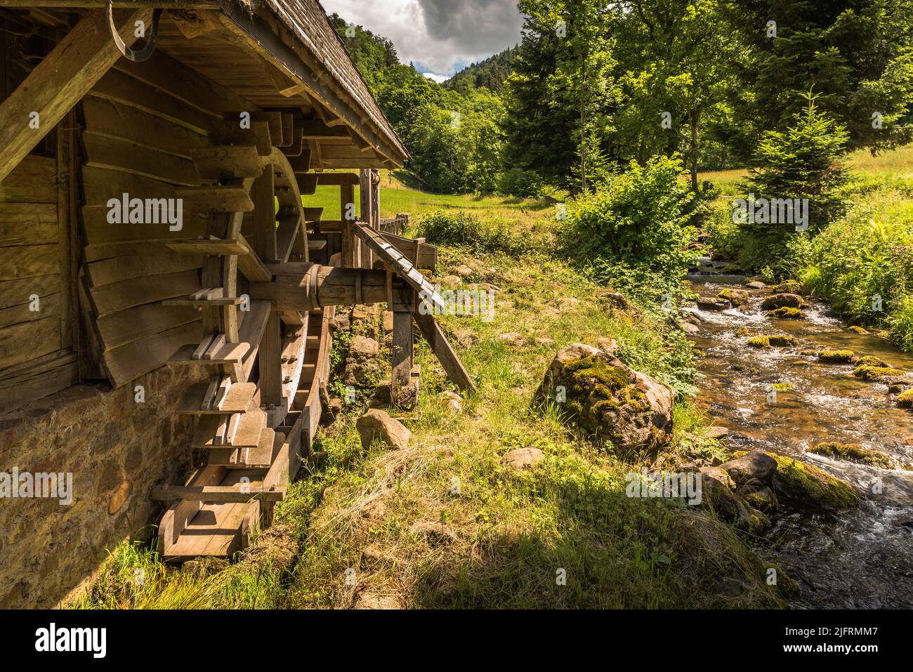 Traditional old water mill in the Black Forest Stock Photo - Alamy