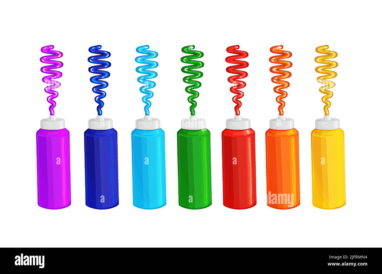 Acrylic,oil paints in tubes in all colors of the rainbow,realistic ...