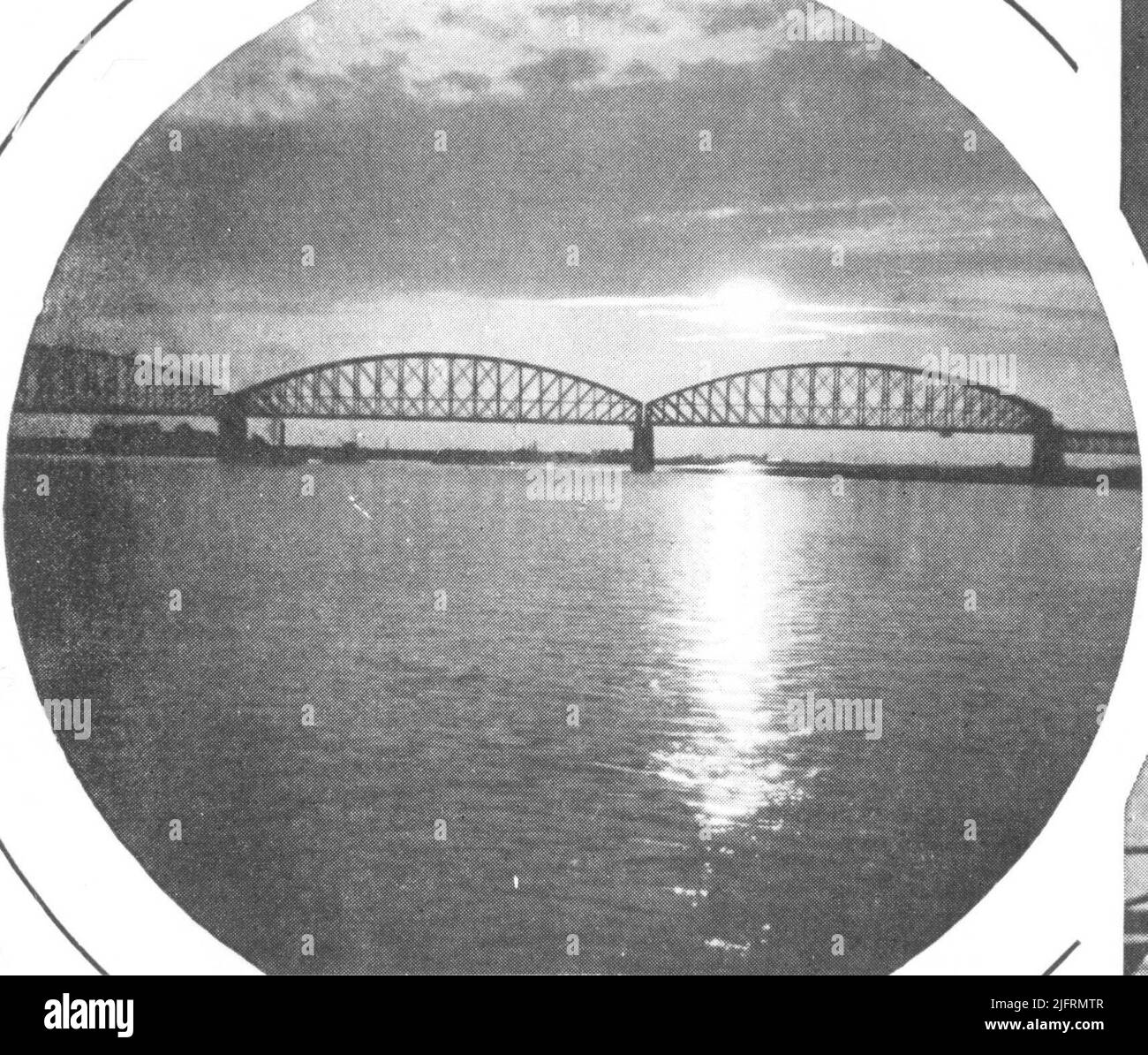 In the background the railway bridge ca.1930 Stock Photo - Alamy