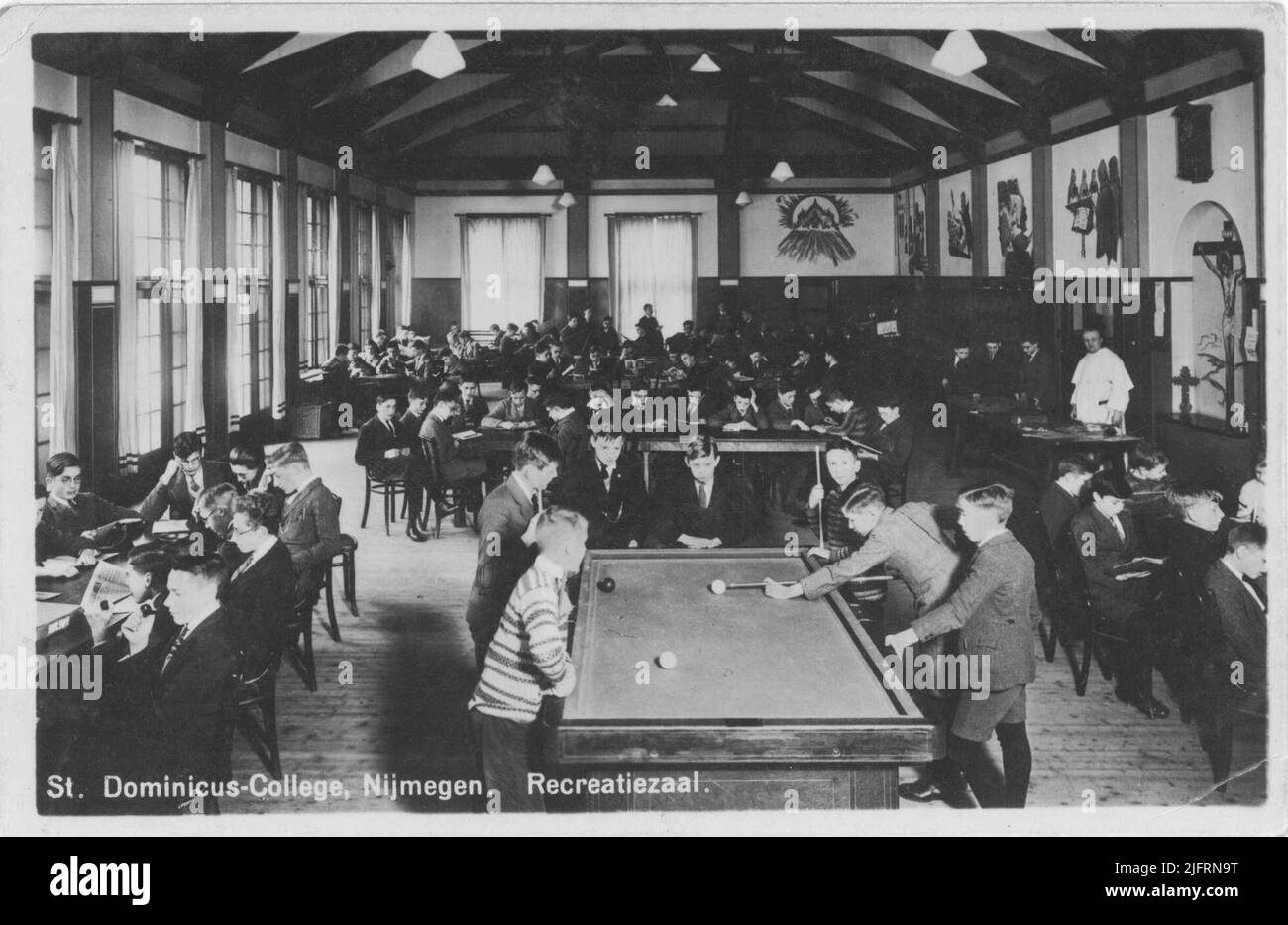 The recreation room in the St. Dominic College Stock Photo - Alamy