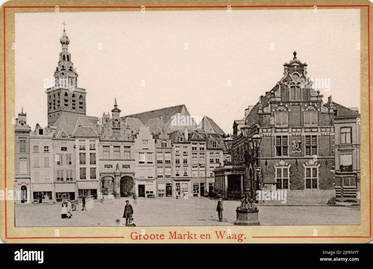 Image of the 'Groote Markt', around the 1980s. West wall of the market ...