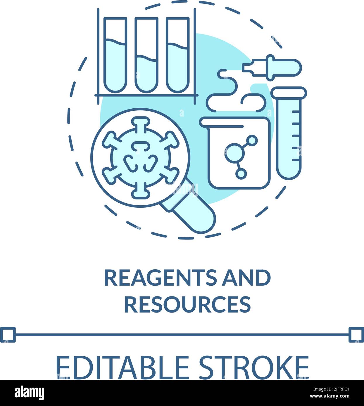 Reagents and resource turquoise concept icon Stock Vector Image & Art ...
