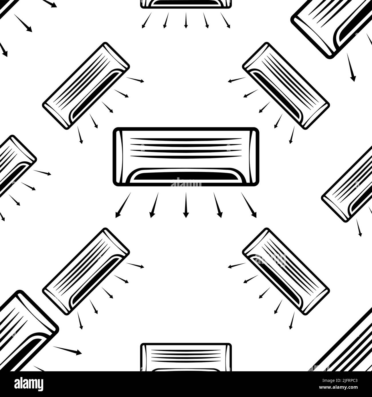 Air Conditioner Icon Seamless Pattern, Air Conditioner Vector Art ...