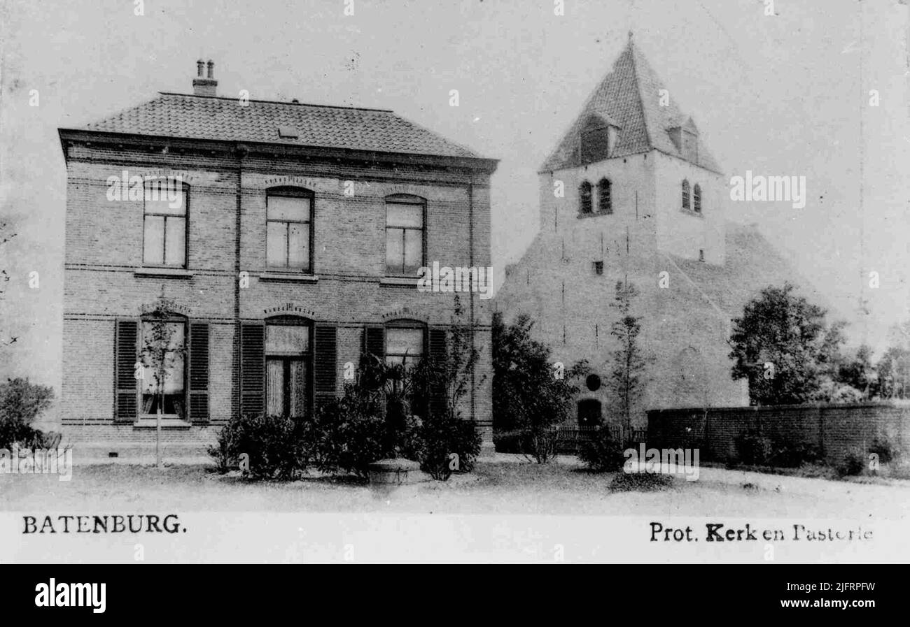 Protestant Church and Pastorie in Batenburg Stock Photo - Alamy