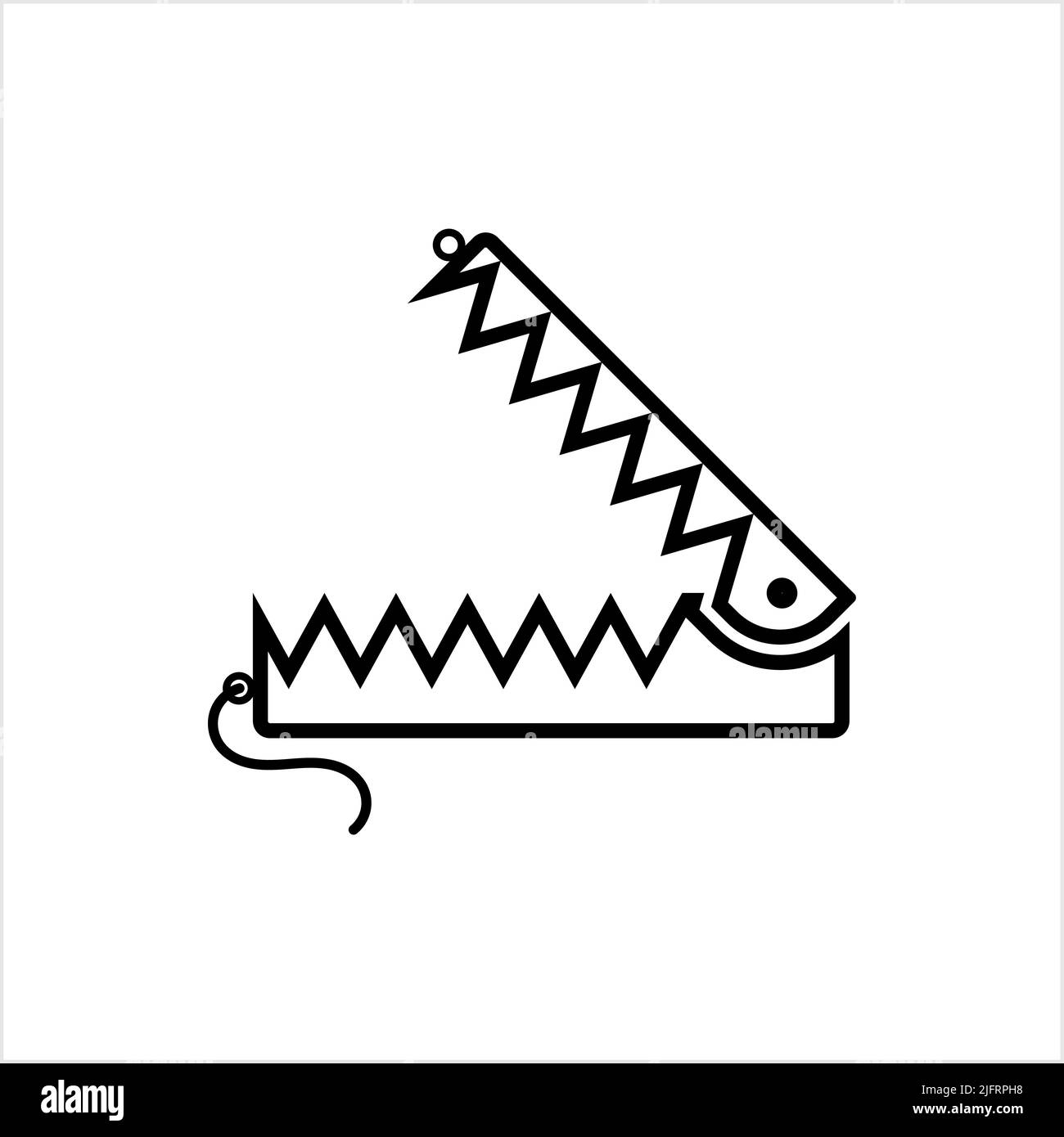 Animal Trap Icon, Animal Catching Trap Vector Art Illustration Stock ...