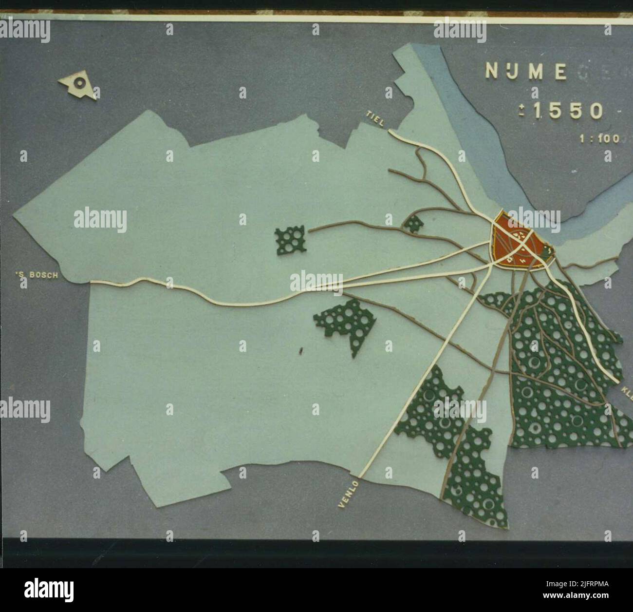 Maps and maps of Nijmegen Stock Photo - Alamy