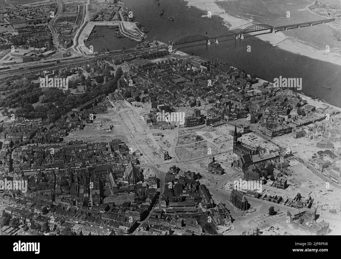 The destroyed city center Stock Photo - Alamy